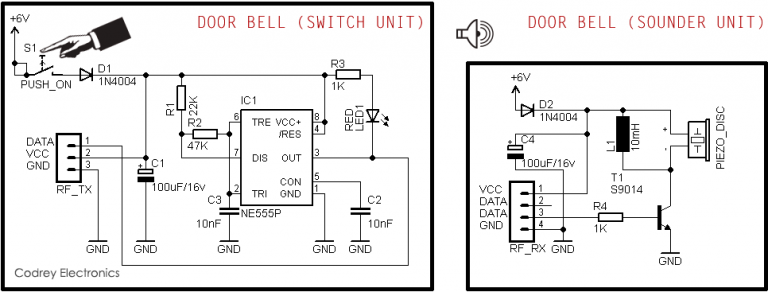Simple Wireless Door Bell - Codrey Electronics