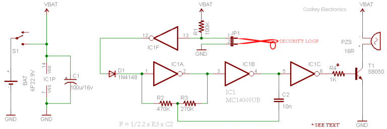 Compact Anti-Snatch Alarm - Codrey Electronics