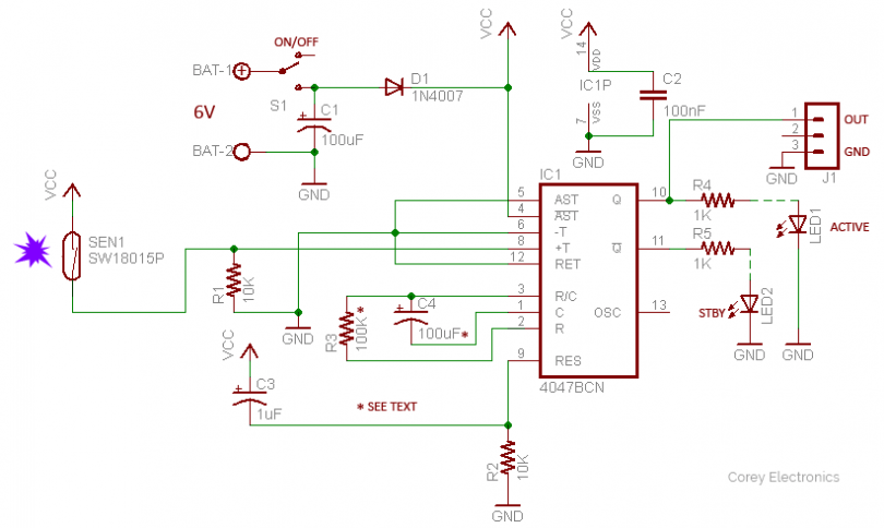 Midnight Security Alarm & Light Controller - Codrey Electronics