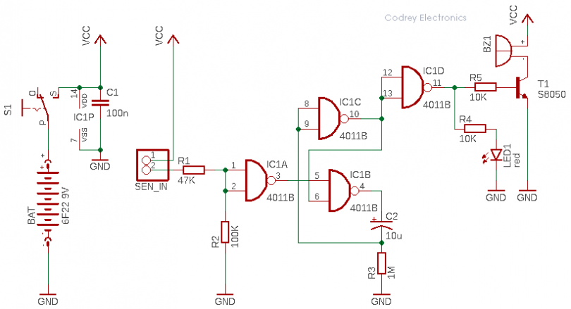 Fish Bite Alarm v1 - Codrey Electronics