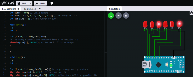 Arduino LED Signal Wand Light - Codrey Electronics