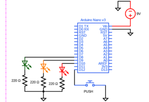 Tricolor LED Signal Baton - Codrey Electronics