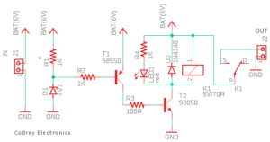 6V Battery Guard Relay Module - Codrey Electronics