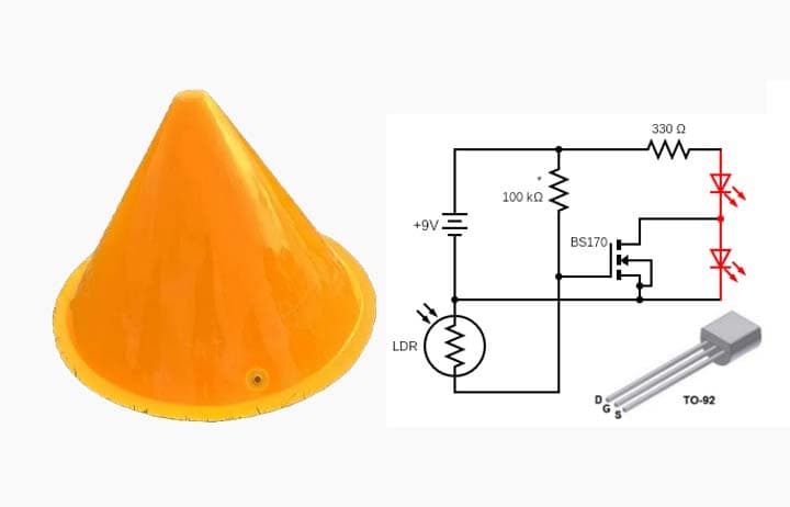 Lighted Cone Marker - Codrey Electronics